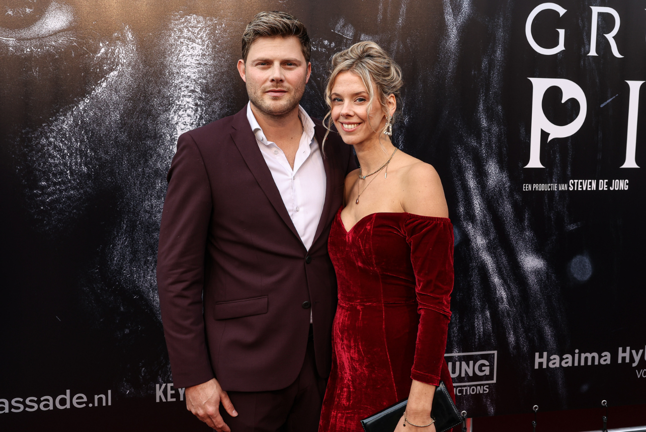 Verdrietig: Tim Douwsma en vriendin Elske uit elkaar