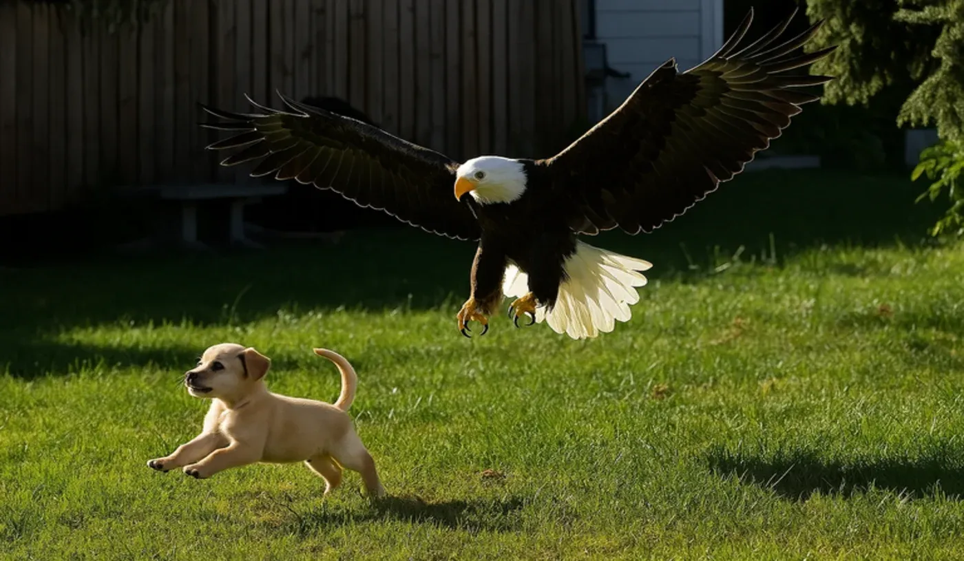 Adelaar grijpt puppy uit tuin - wat de buren ontdekken zal je verbazen! - Tips en Weetjes