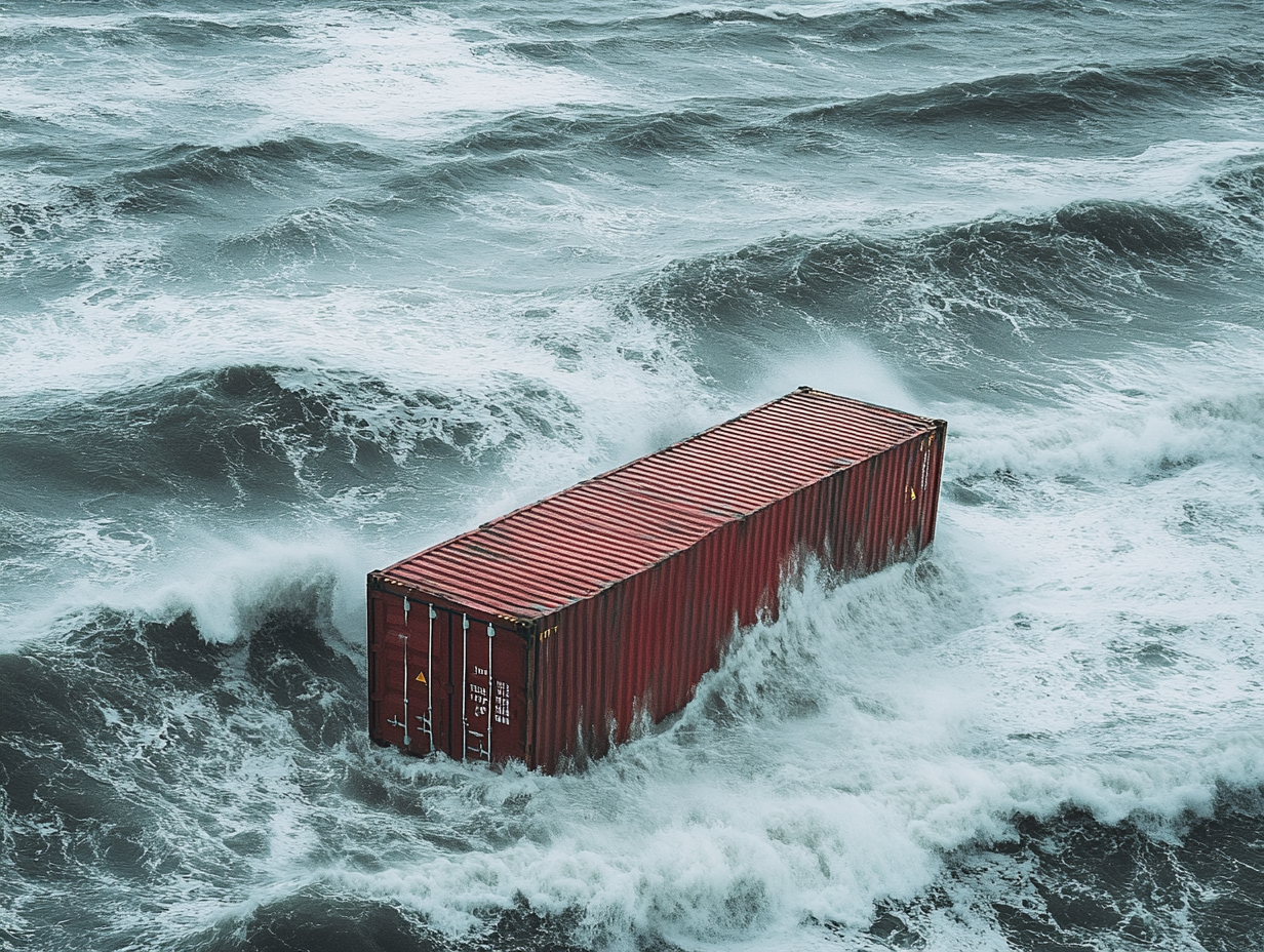 Kustwacht tilt container van oceaanbodem, dan nemen ze een kijkje ...
